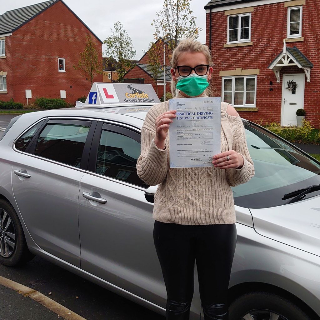 Eve Lorimer Passed Her Driving Test - Carlisle Driver Training